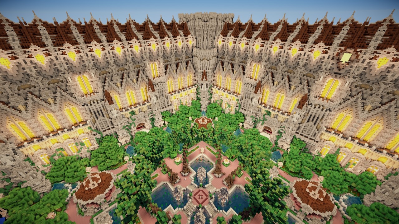 Town spawn building [Wok] Minecraft Map