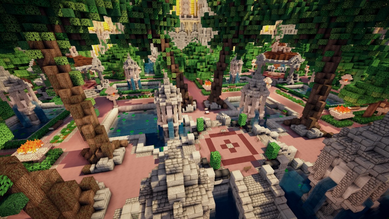 Town spawn building [Wok] Minecraft Map