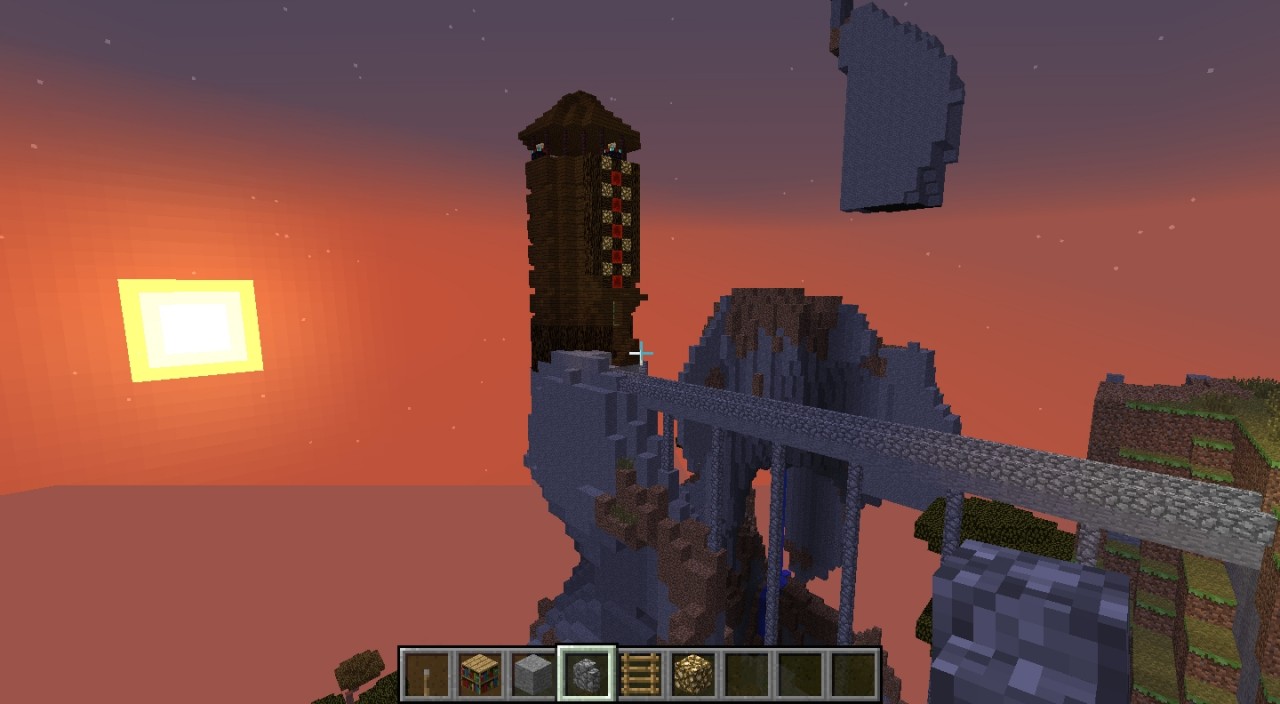 Tower on a mountain Minecraft Map
