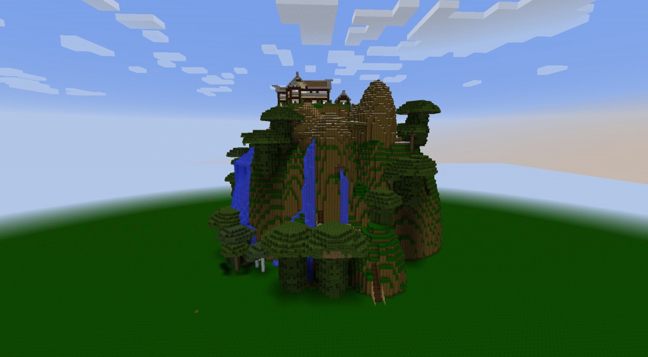 (mcedit Mountain)+House Minecraft Map
