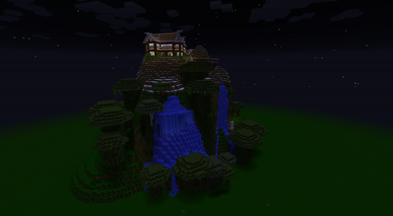 (mcedit Mountain)+House Minecraft Map