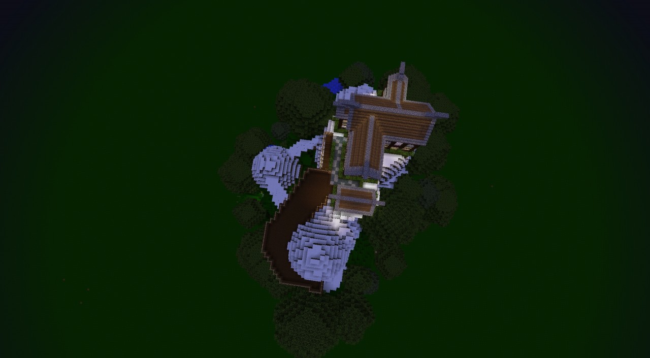 (mcedit Mountain)+House Minecraft Map