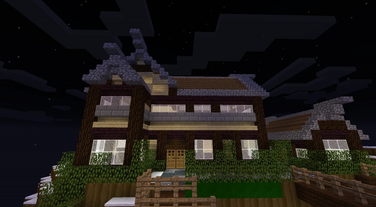 (mcedit Mountain)+House Minecraft Map