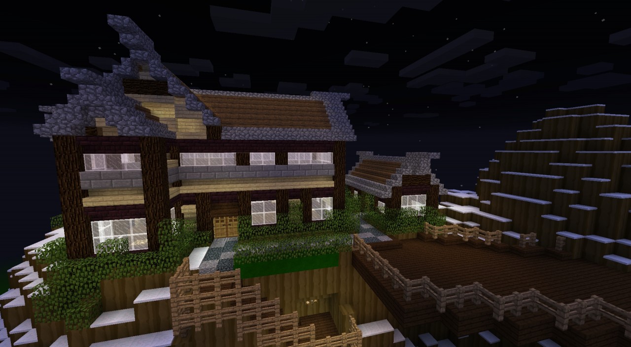 (mcedit Mountain)+House Minecraft Map