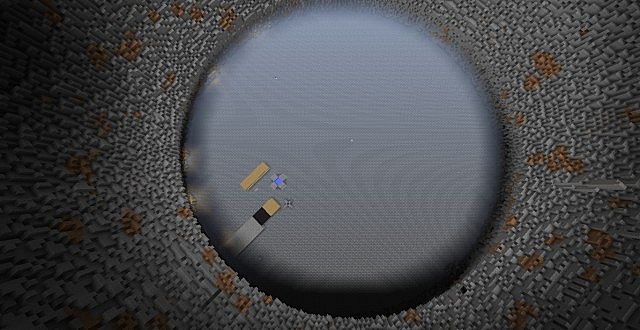 huge hole Minecraft Map