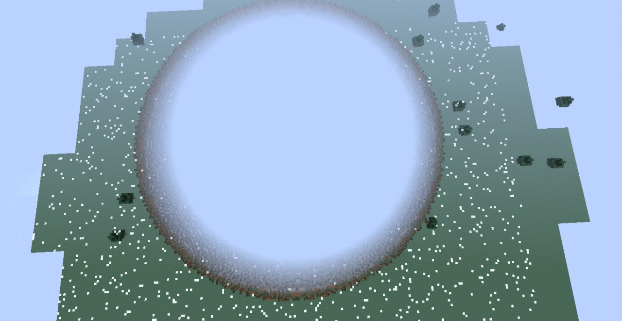 huge hole Minecraft Map