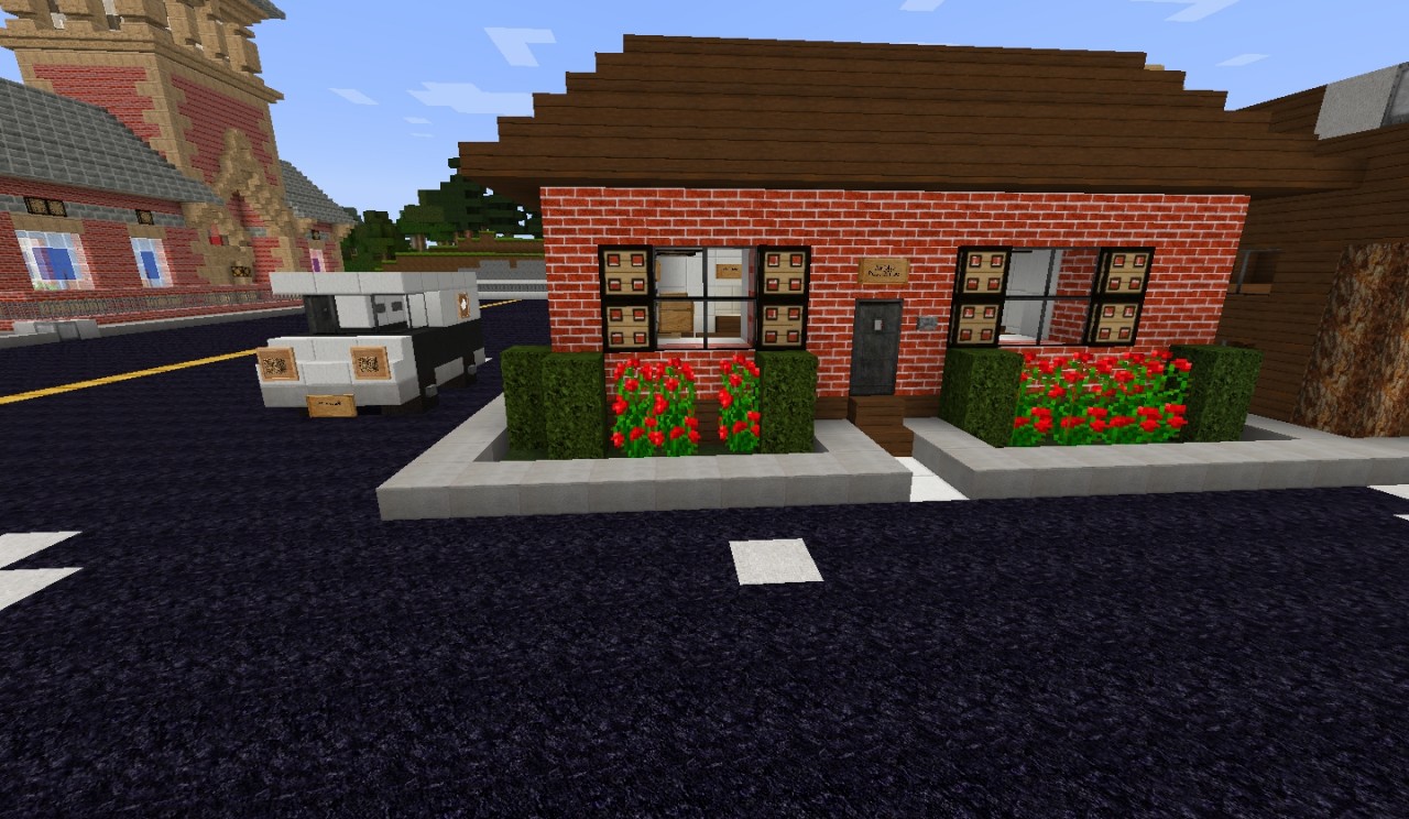 Postal Office & Mail Truck Minecraft Map