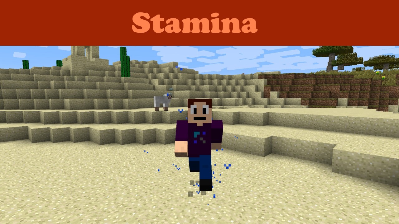 Stamina in Minecraft Minecraft Map
