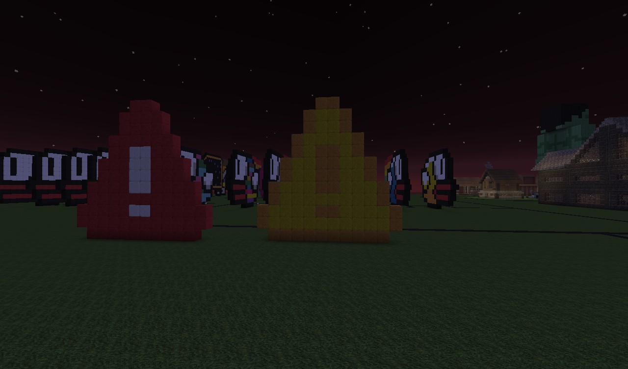 pixel art Minecraft Map