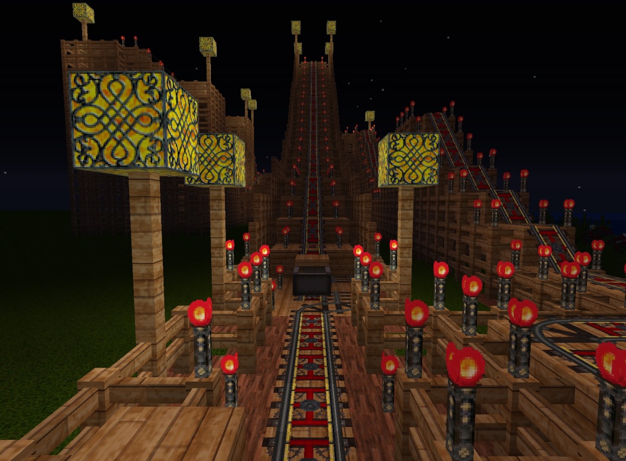 ROLLERCOASTER - ACHTERBAHN Minecraft Map