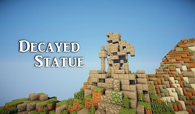 Minecraft Medieval Decayed Statue Minecraft Project