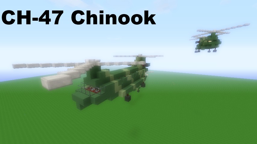 Boeing CH-47 Chinook [Helicopter] by CaptainCarlo Minecraft Map