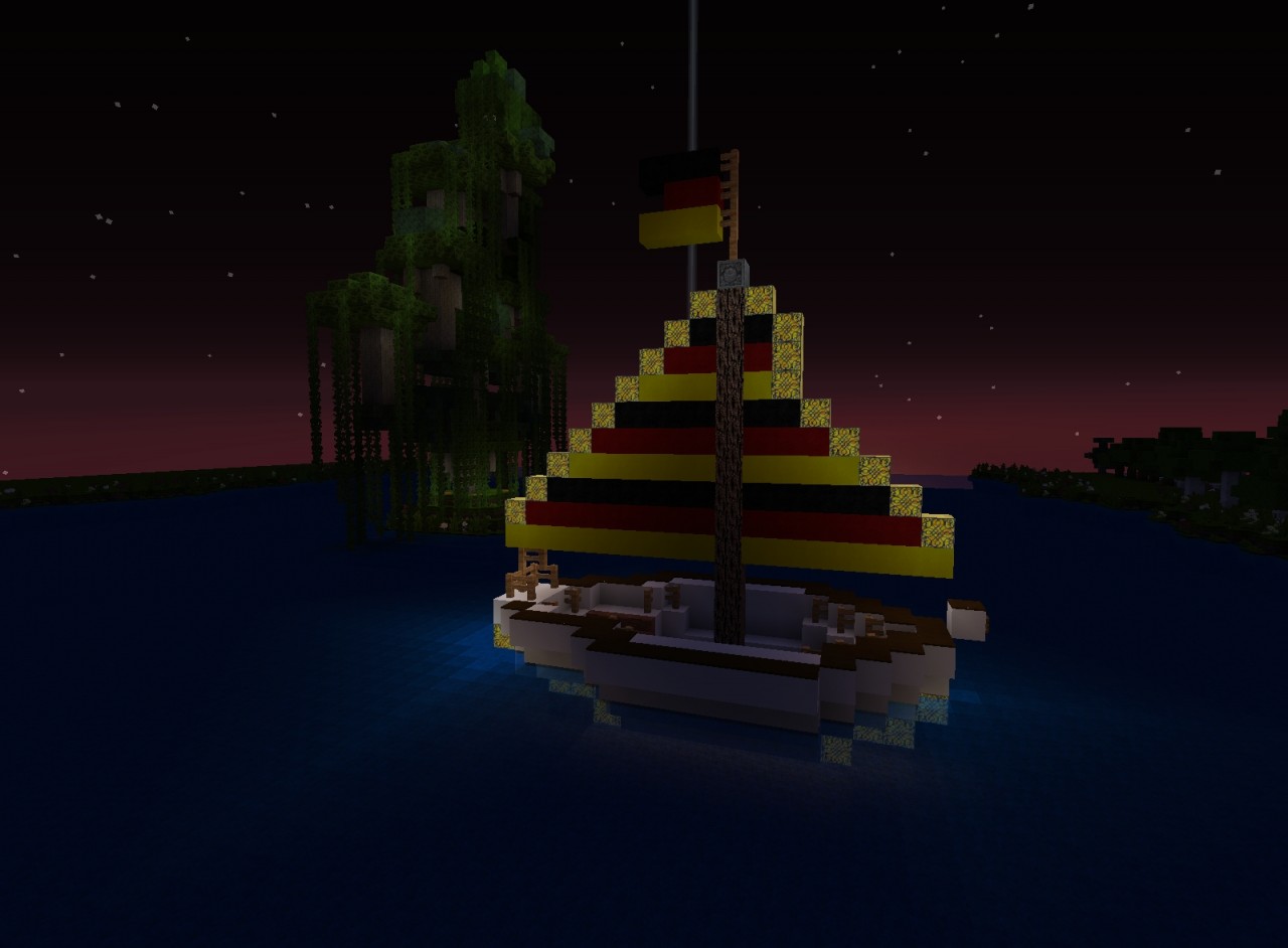 German Sail Ship - Deutsches Segelschiff Minecraft Map