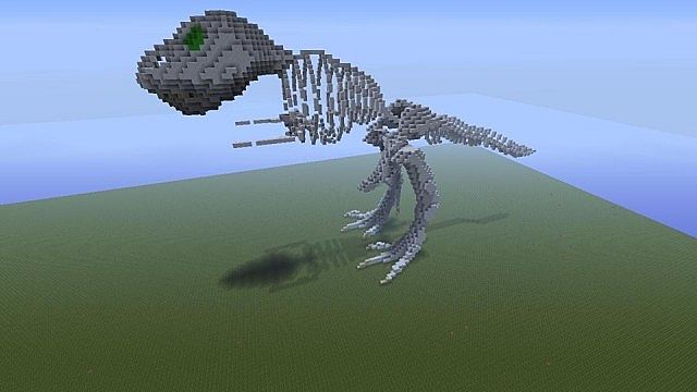 Minecraft Dinosaur Statue