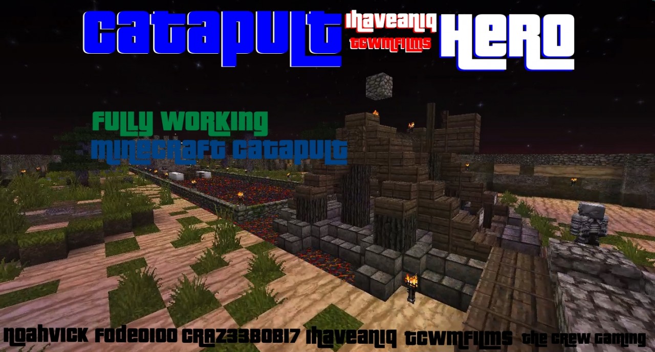 Catapult Hero- [Working Minecraft Catapult] Minecraft Map