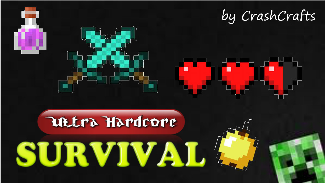 Ultra Hardcore Survival Minecraft Map