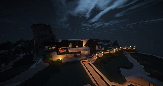Modern Black & White House Minecraft Map