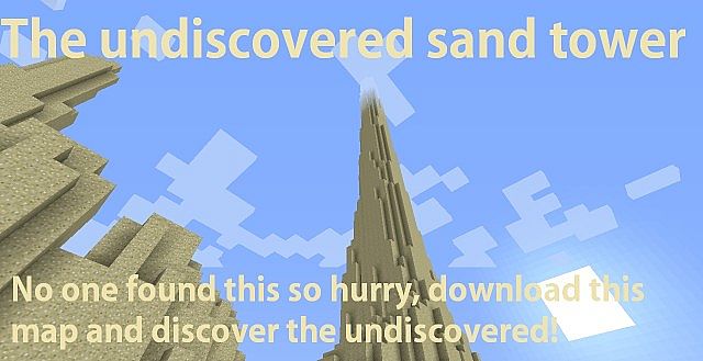 Undiscovered sand tower Minecraft Map