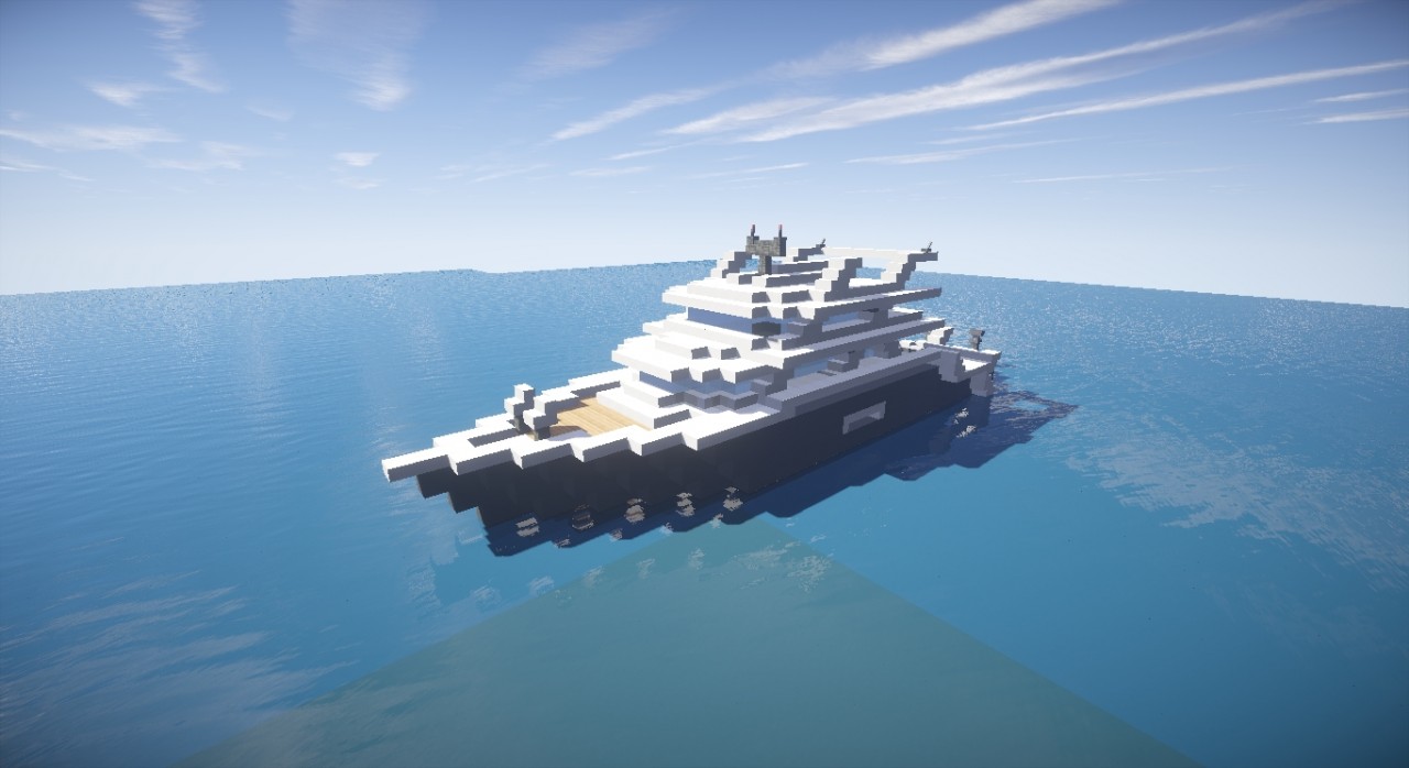 small yacht , pirate ship and zombie boat Minecraft Map
