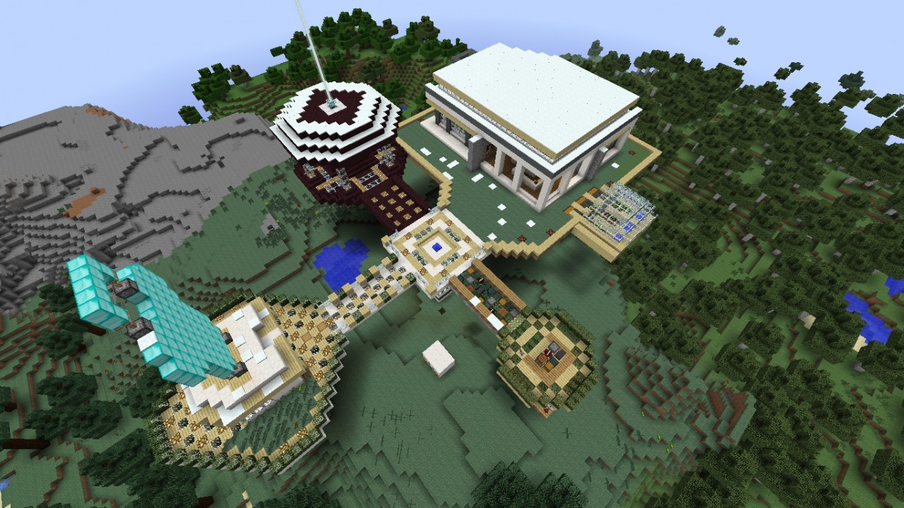 modern air house Minecraft Map