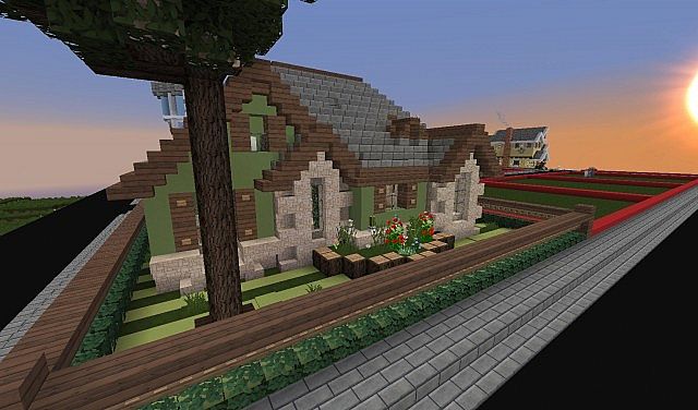 Small urban/traditional house. Minecraft Map