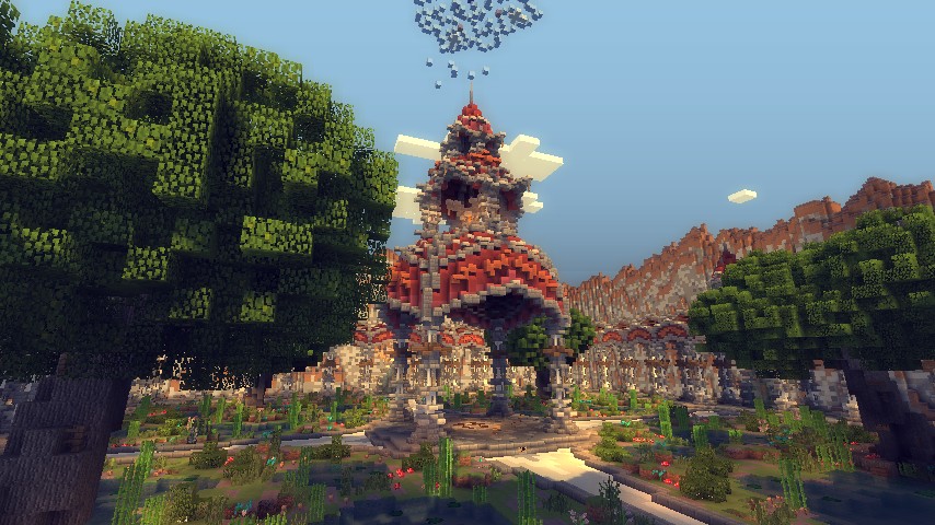 The Lost Gardens Agnvada Hub/Spawn Commission Minecraft Map
