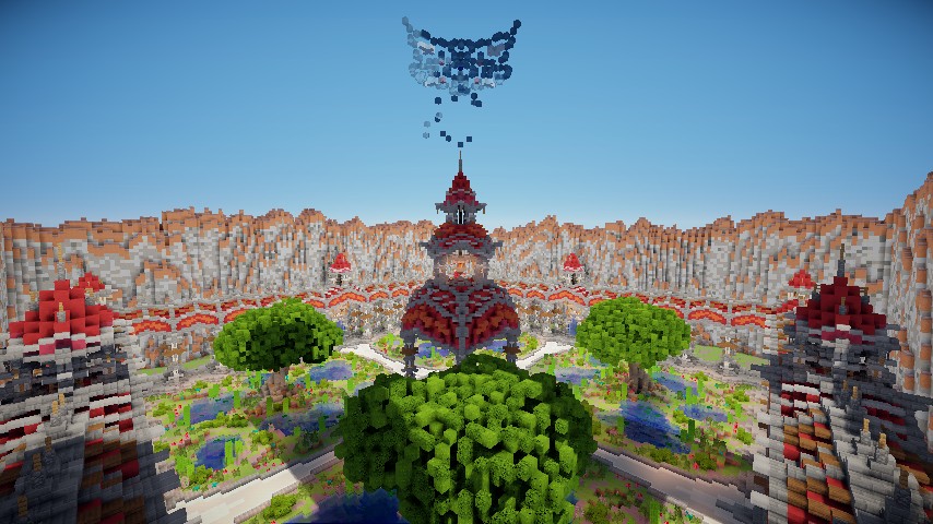 The Lost Gardens Agnvada Hub/Spawn Commission Minecraft Map