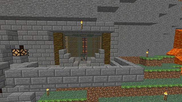 mountain base (survival world) Minecraft Map