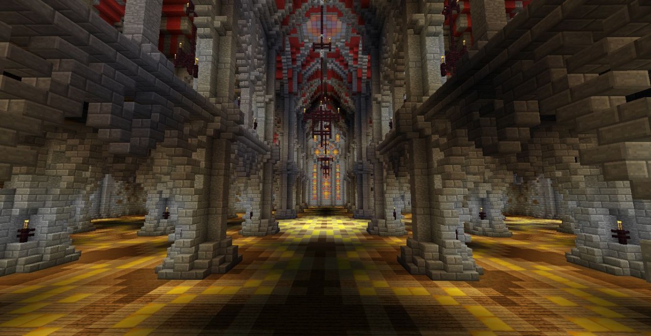 Quake Arena - Chartres Style Minecraft Map