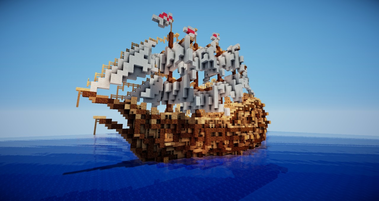 Merchant Ship +Timelapse Minecraft Map