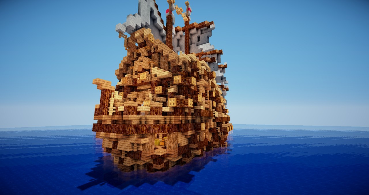 Merchant Ship +Timelapse Minecraft Map