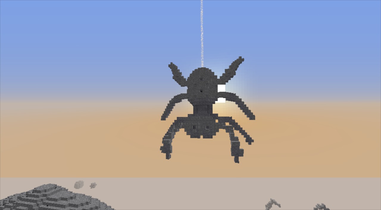 Hanging spider Minecraft Map