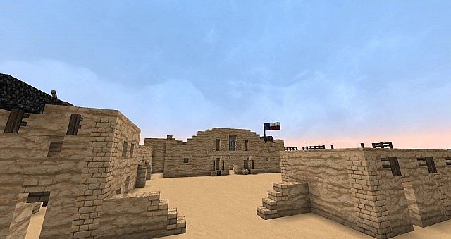 The Alamo (Mission San Antonio) Minecraft Map