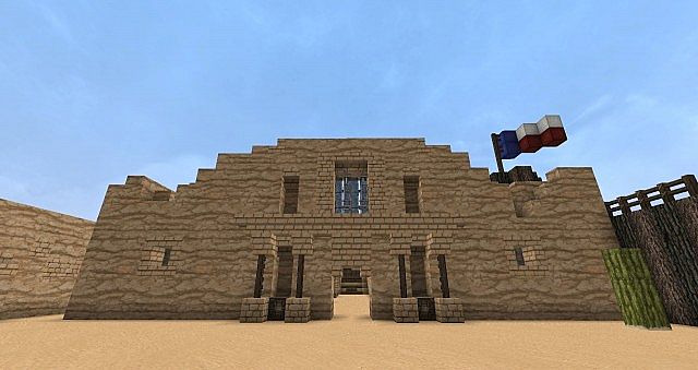 The Alamo (Mission San Antonio) Minecraft Map