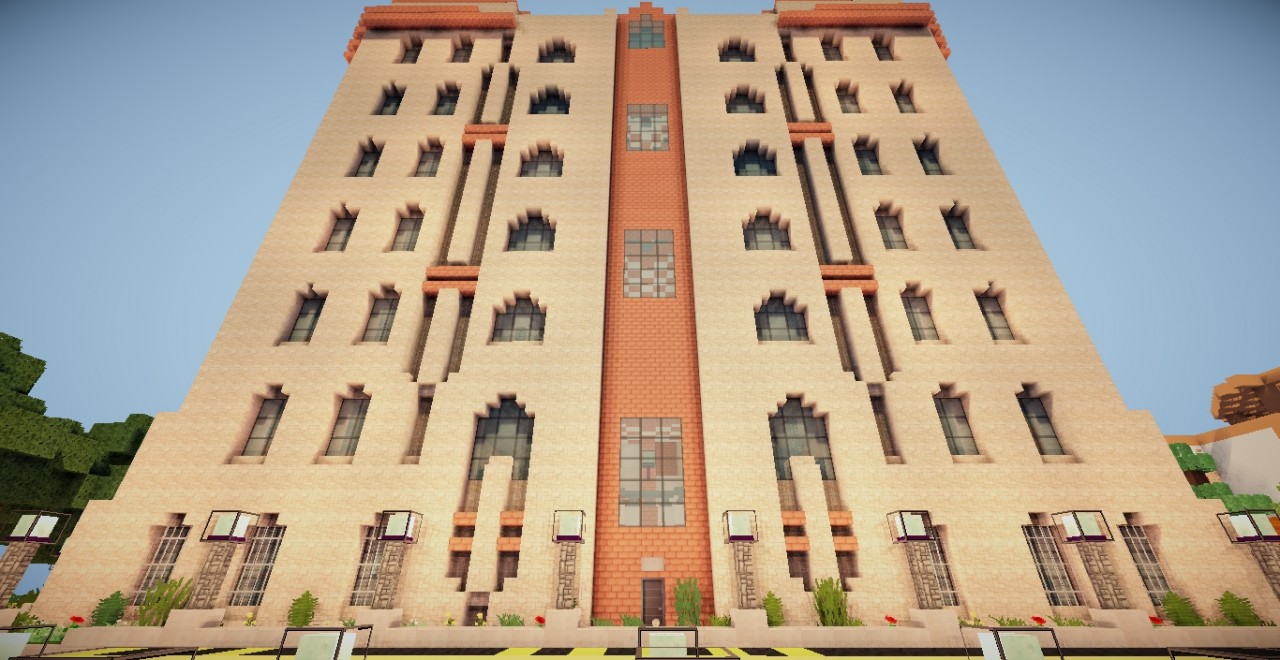 Art Deco Appartment Building Minecraft Map