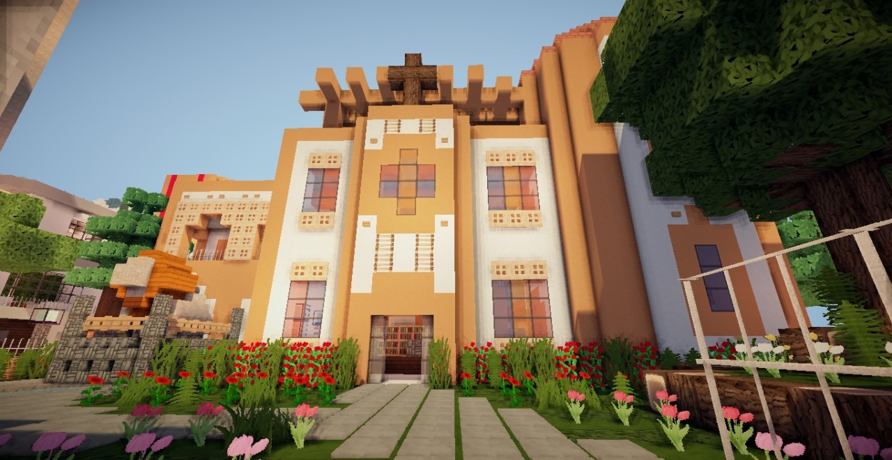 Spanish Neocolonial House Minecraft Map