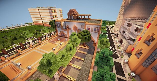 Spanish Neocolonial House Minecraft Map