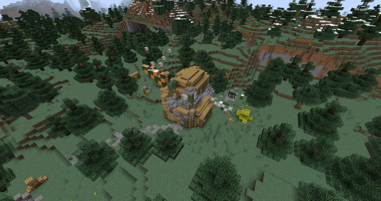 Wilderness Hunting/Survival House Minecraft Map