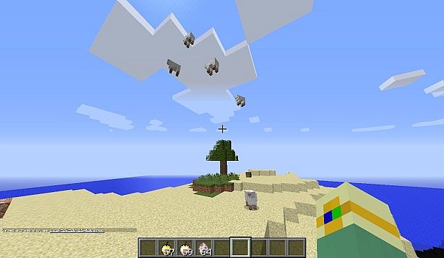 Flying sheep [1.8+] Minecraft Map