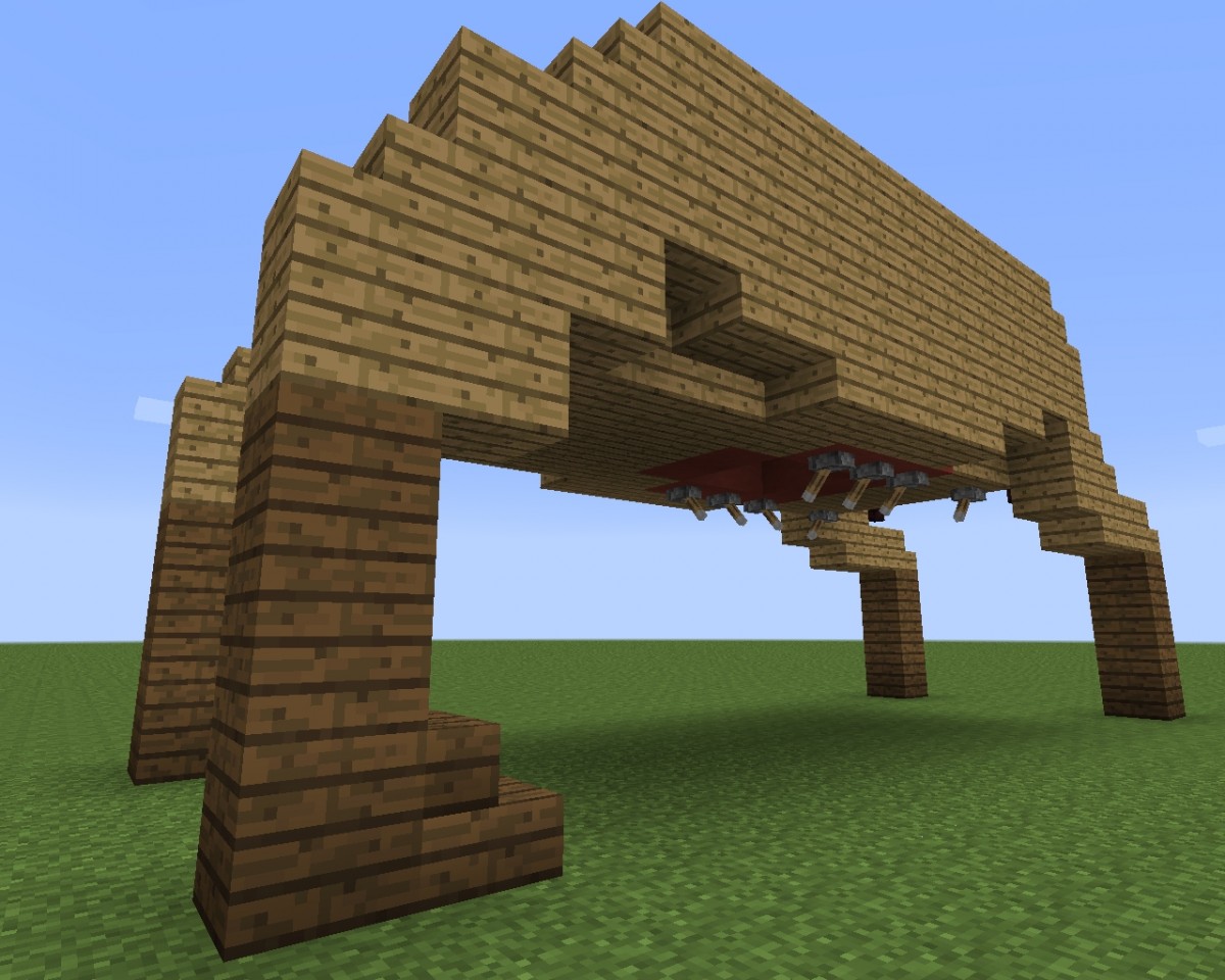 semi-big wooden Headcrab "statue" Minecraft Map