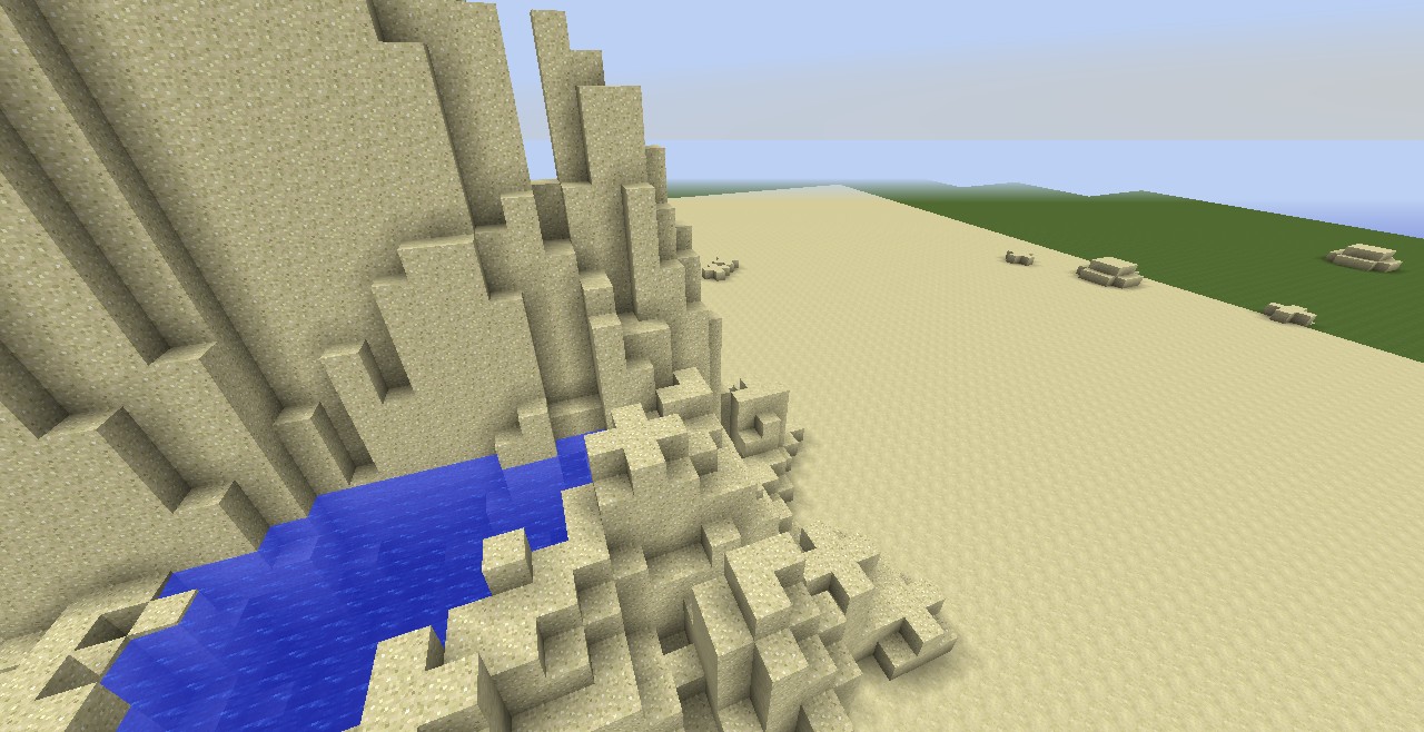 Undiscovered sand tower Minecraft Map