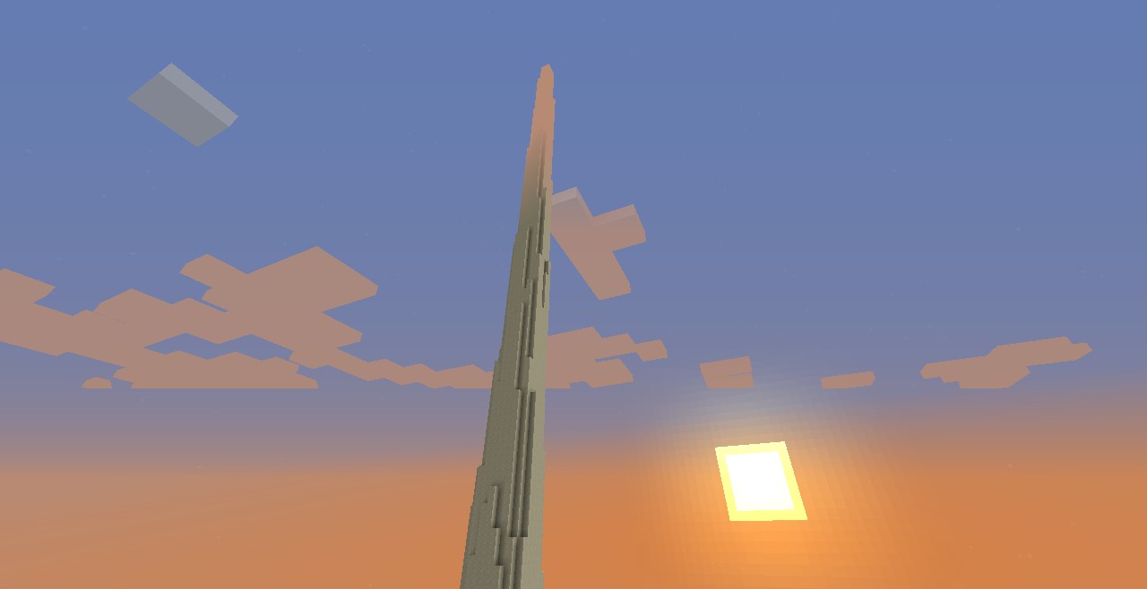 Undiscovered sand tower Minecraft Map