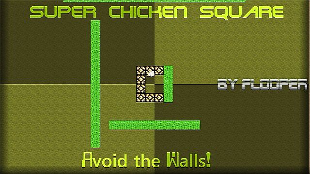 Super Chicken Square - Super Hexagon in MINECRAFT Minecraft Map