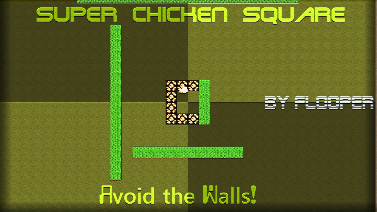 Super Chicken Square - Super Hexagon in MINECRAFT Minecraft Map