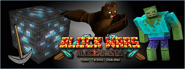 Blockwars.us PVP Factions| Mcmmo| MiniGames| Quests Minecraft Server