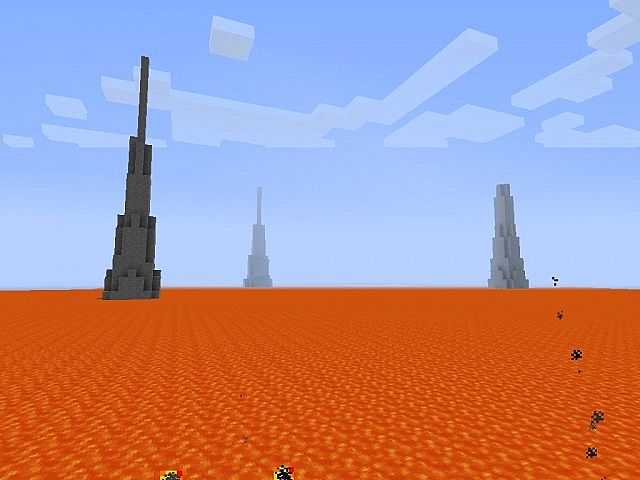 Lava lands survival Minecraft Map