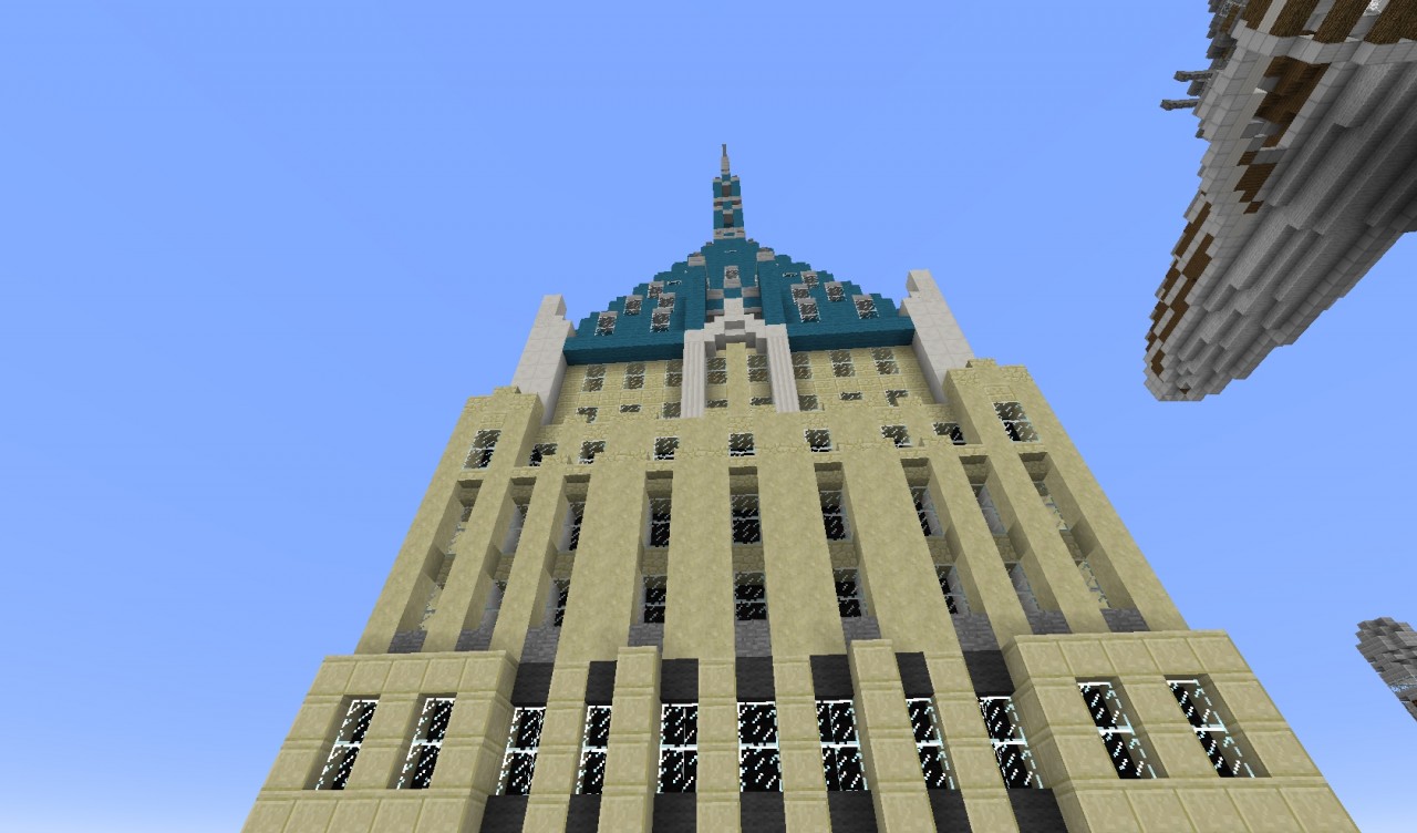 Agusticorp Tower~gliched 1 block above max build height. Minecraft Map