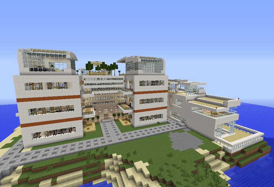 Solarium luxury house Minecraft Map
