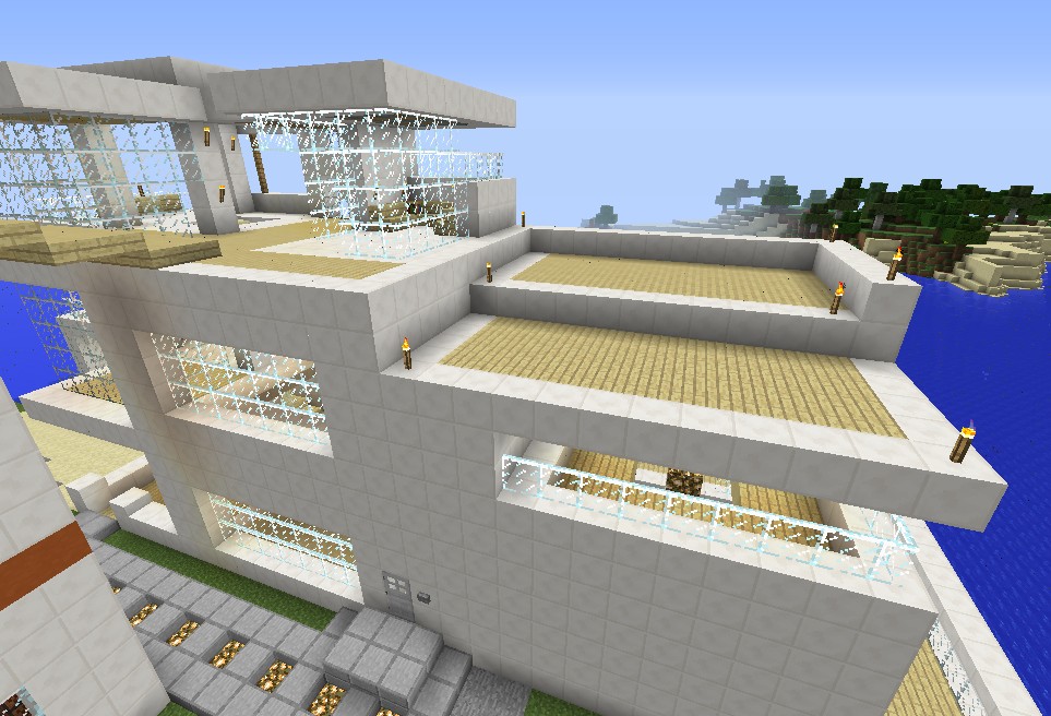 Solarium luxury house Minecraft Map