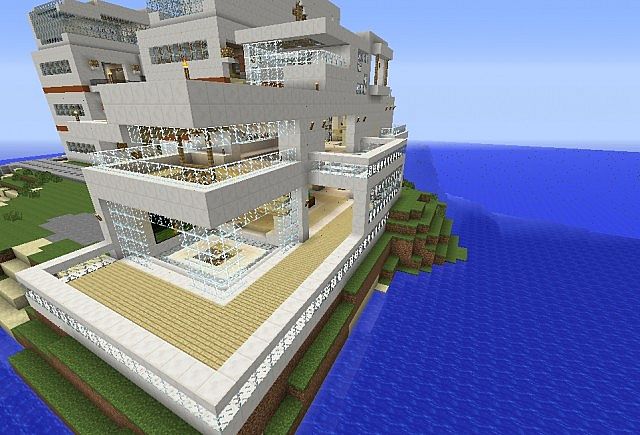 Solarium luxury house Minecraft Map